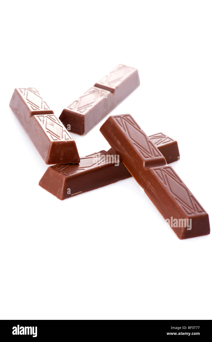 object on white - Chocolate close up Stock Photo - Alamy
