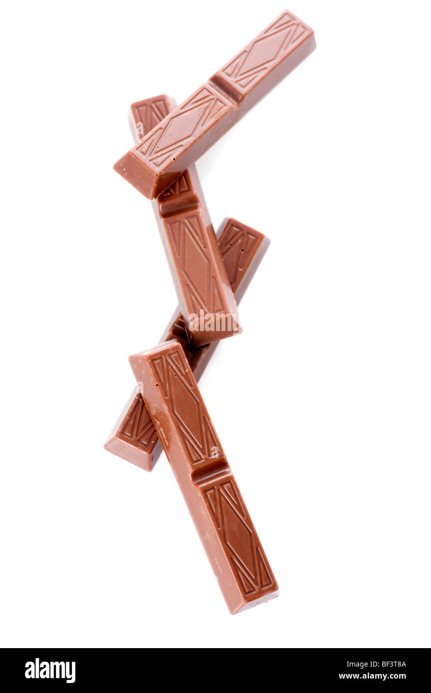 object on white - Chocolate close up Stock Photo - Alamy