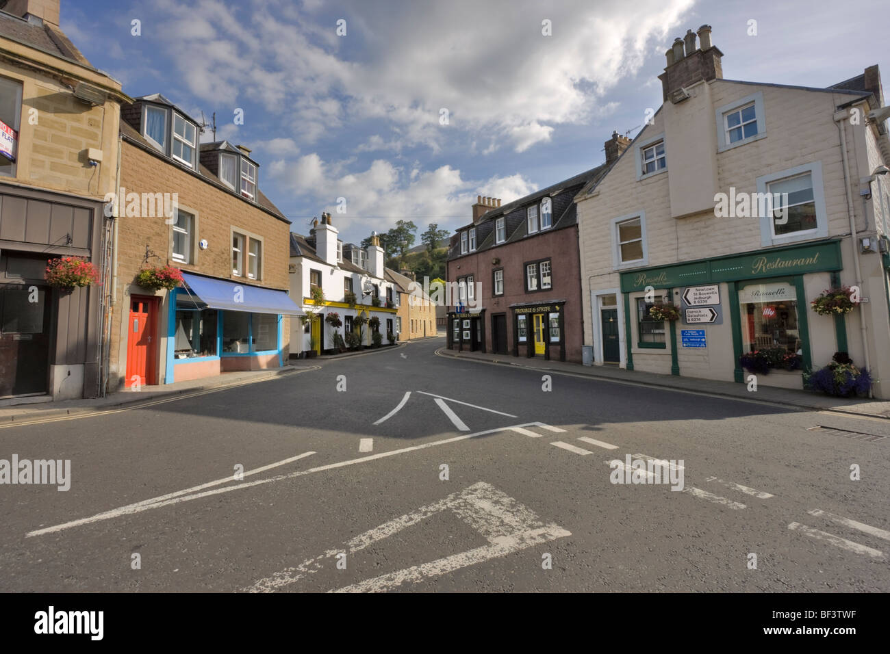 Melrose town centre borders scotland hi-res stock photography and ...