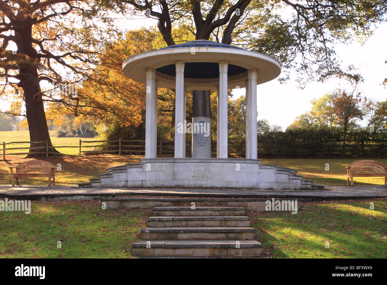 Runnymede the Magna Carta Memorial designed by Sir Edward Maufe erected ...