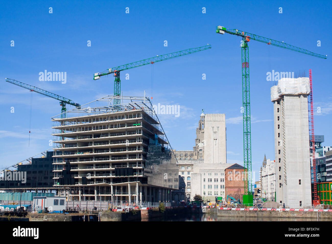 construction site on liverpool mann island Stock Photo - Alamy