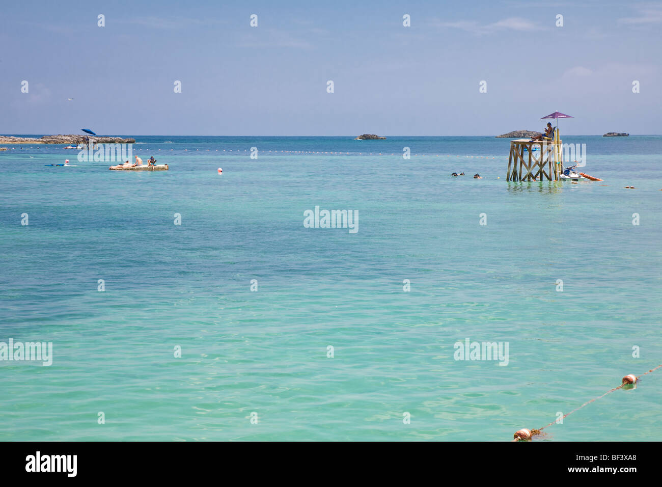Lifeguard watches the beach hi-res stock photography and images - Alamy