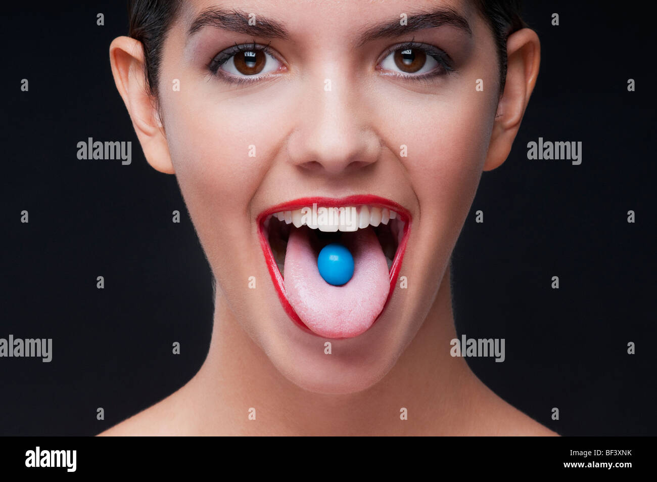 Adult womans tongue hi-res stock photography and images - Alamy