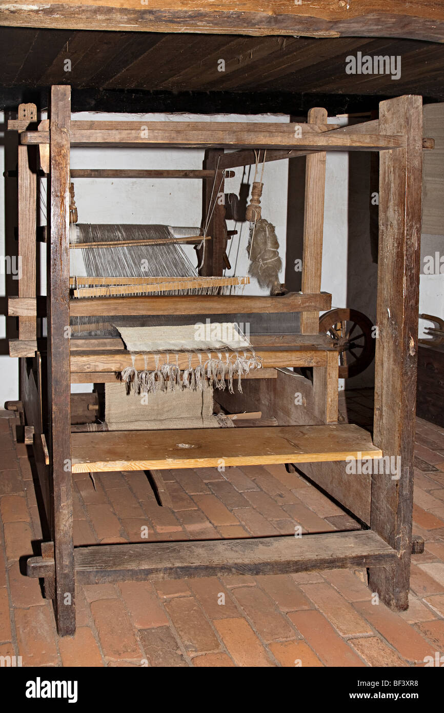 Traditional loom Kluki open air folk museum Poland Stock Photo - Alamy