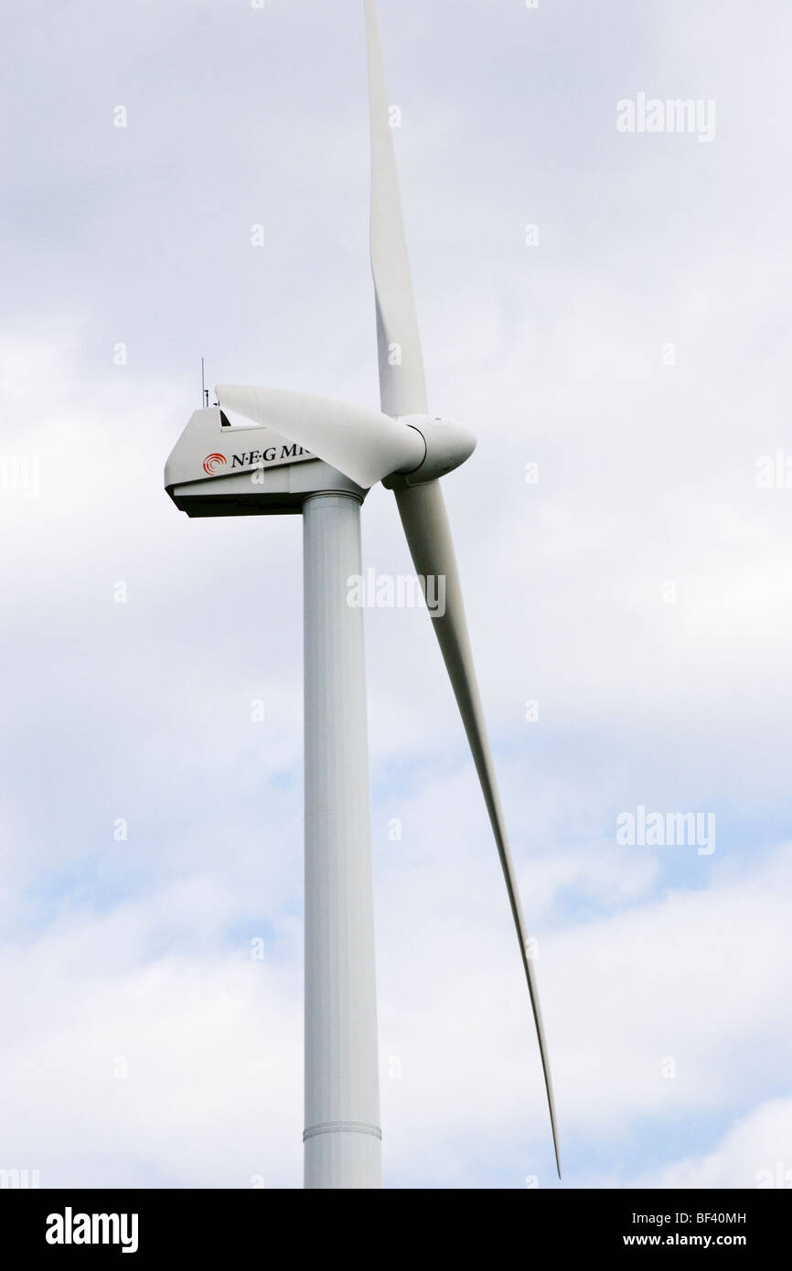 Wind powered generator in Quebec Canada Stock Photo - Alamy