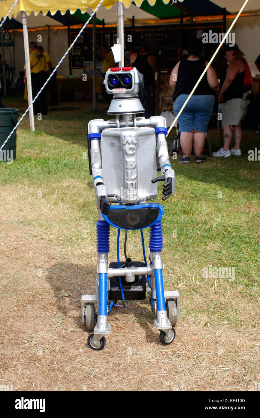 Radio controlled robot used to sell products at a fair or trade show ...