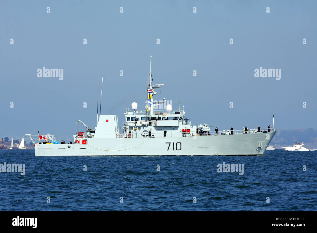 Canadian Navy Kingston class patrol Vessel HMCS Brandon (MM 710) on San ...