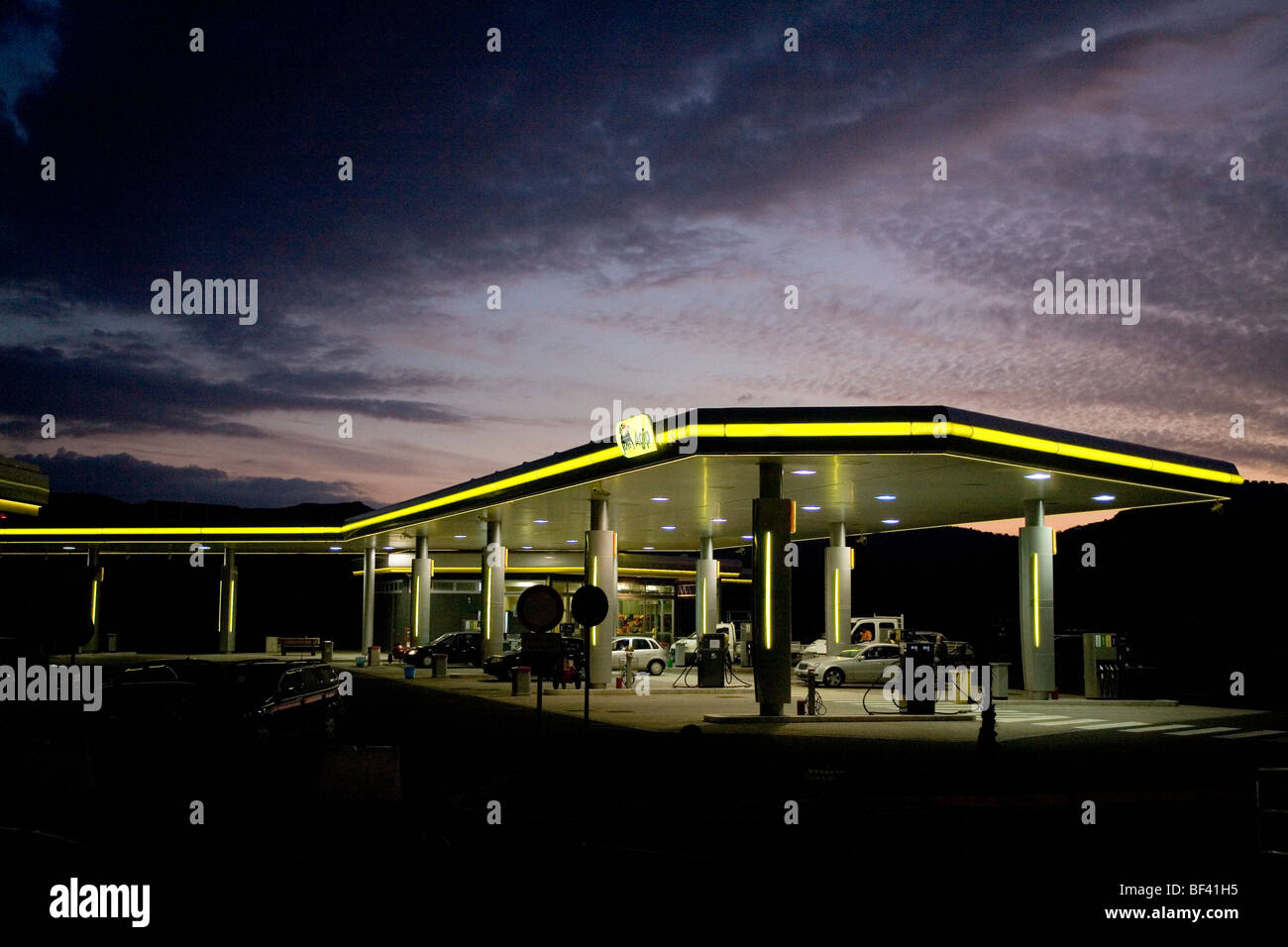 Agip petrol station Stock Photo - Alamy