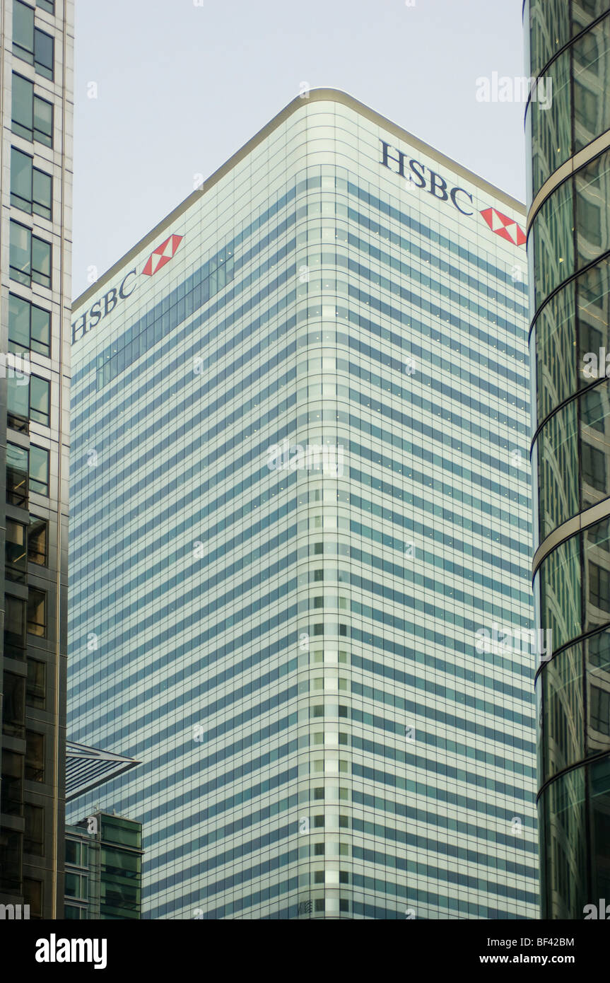 HSBC Bank headquarters building at Canary Wharf in London Docklands Stock Photo - Alamy