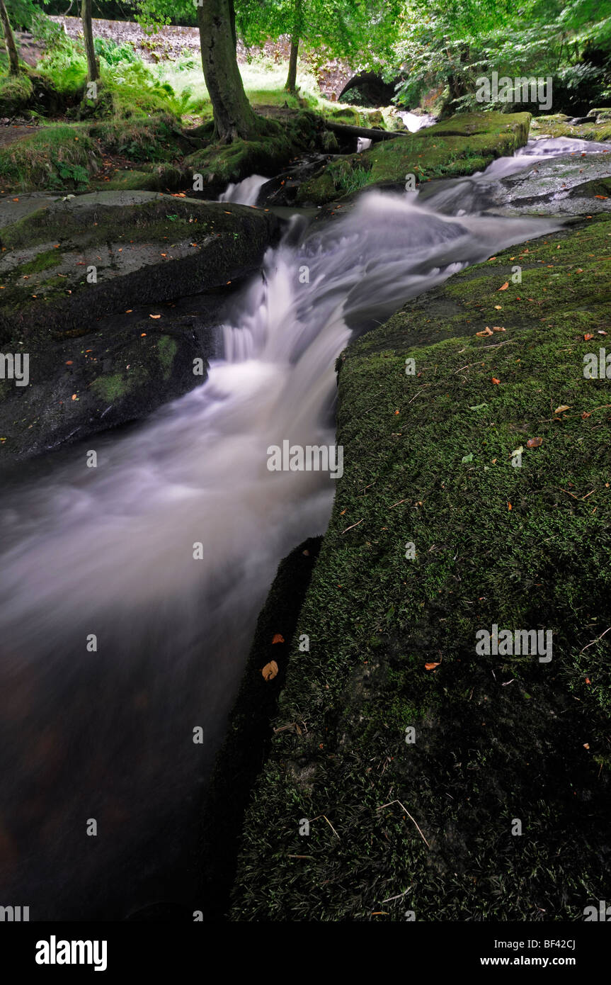 Cloghleagh River waterfall stream Wicklow Ireland Stock Photo - Alamy