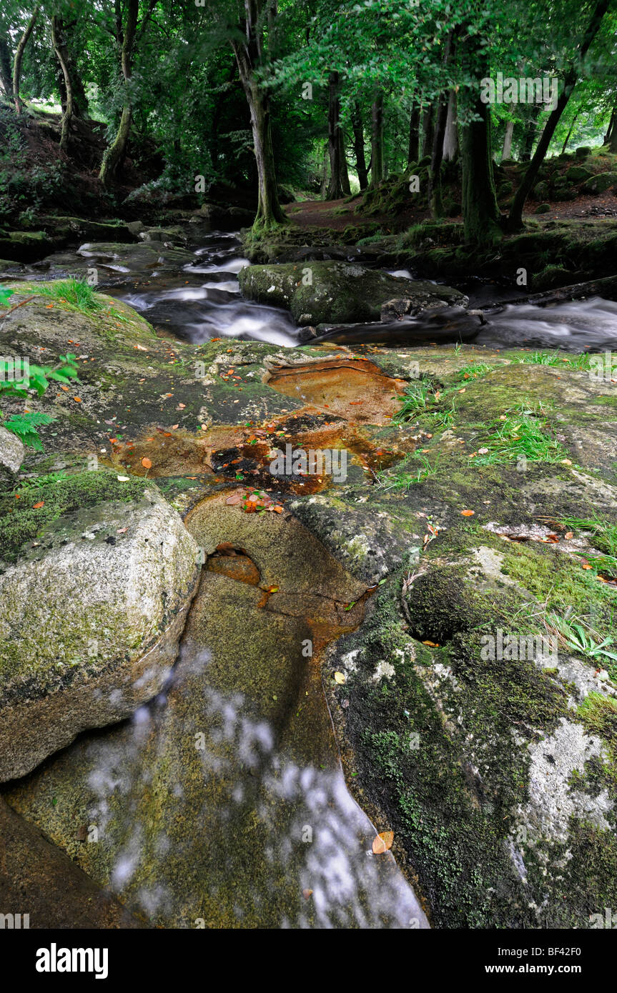 Cloghleagh River waterfall stream Wicklow Ireland Stock Photo - Alamy