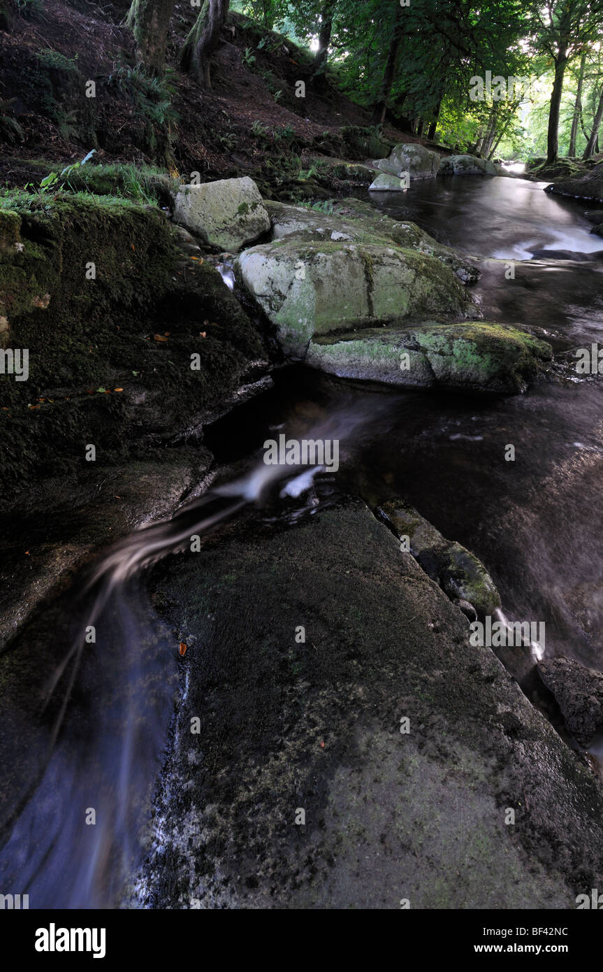 Cloghleagh River waterfall stream Wicklow Ireland Stock Photo - Alamy