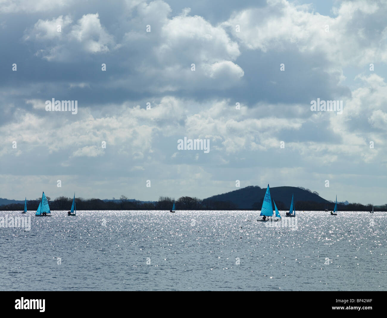 Yachts, Cheddar Reservoir, Somerset, England, UK Stock Photo - Alamy