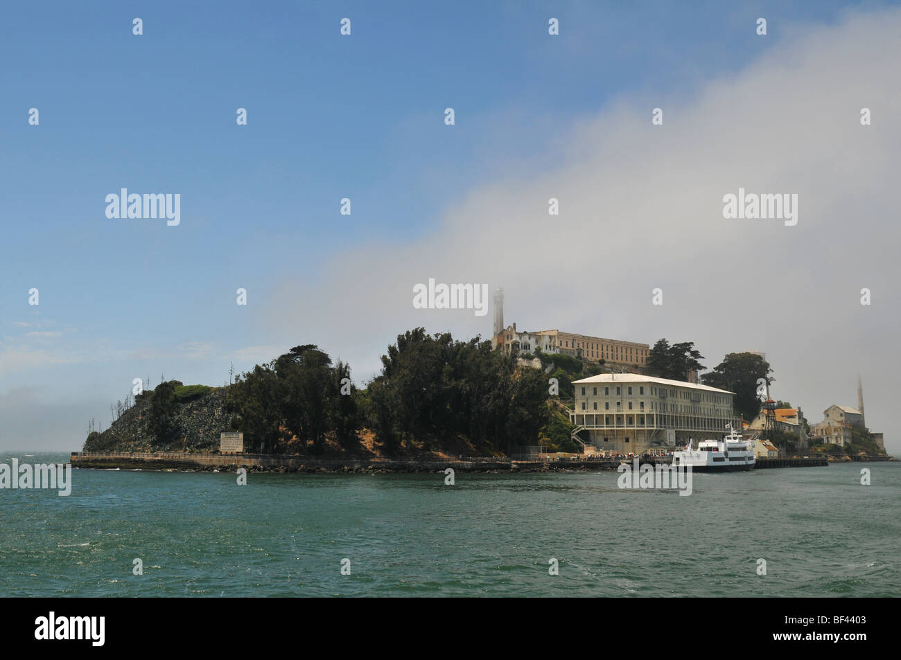 Alcatraz Island in San Francisco viewed from the ocean Stock Photo - Alamy