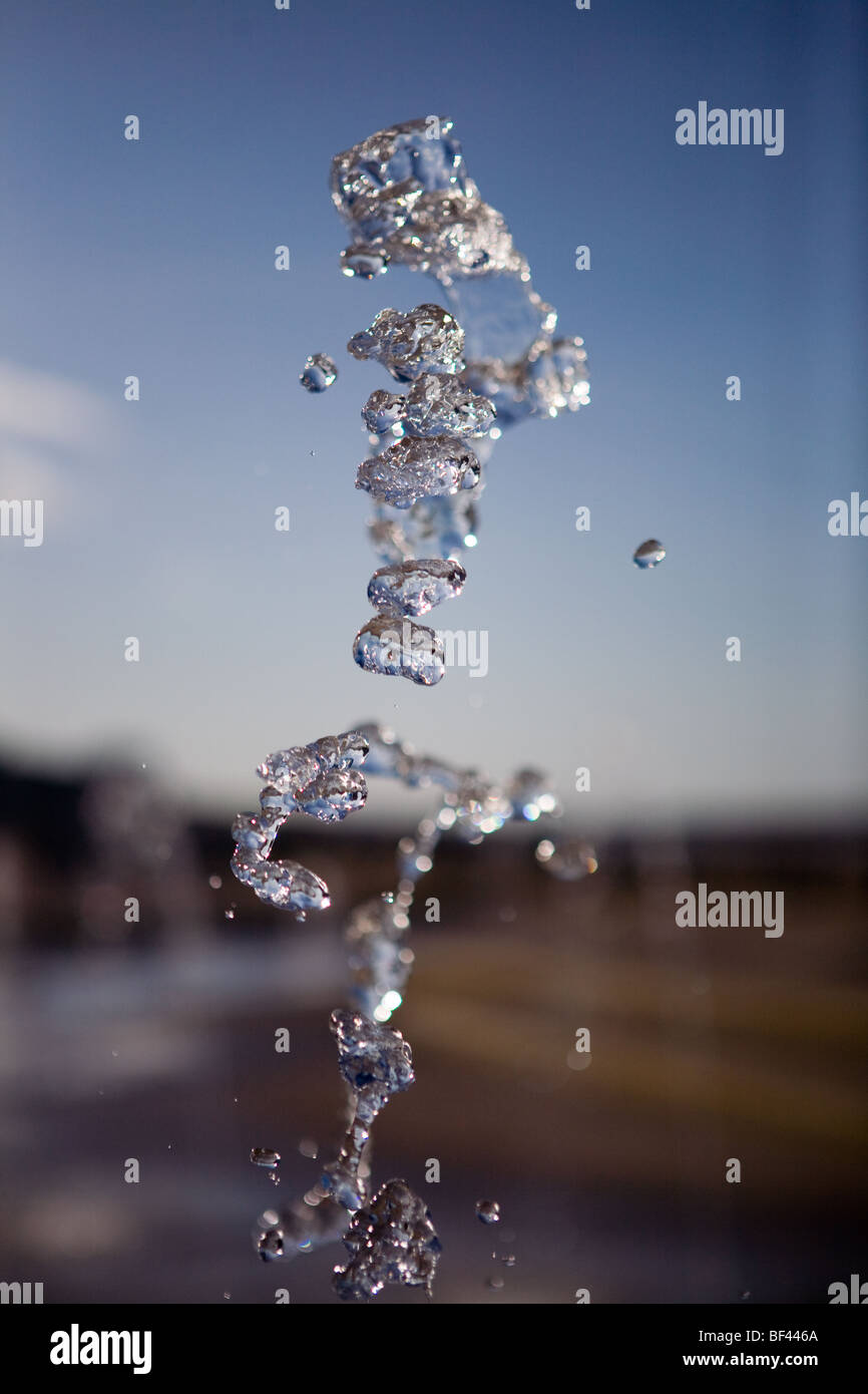 Water Droplets from a Fountain on Morecambe Promenade Stock Photo - Alamy