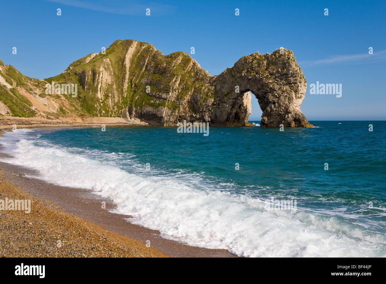 "Durdle Door" "Lulworth Cove" Jurassic Coast Dorset England Stock Photo ...