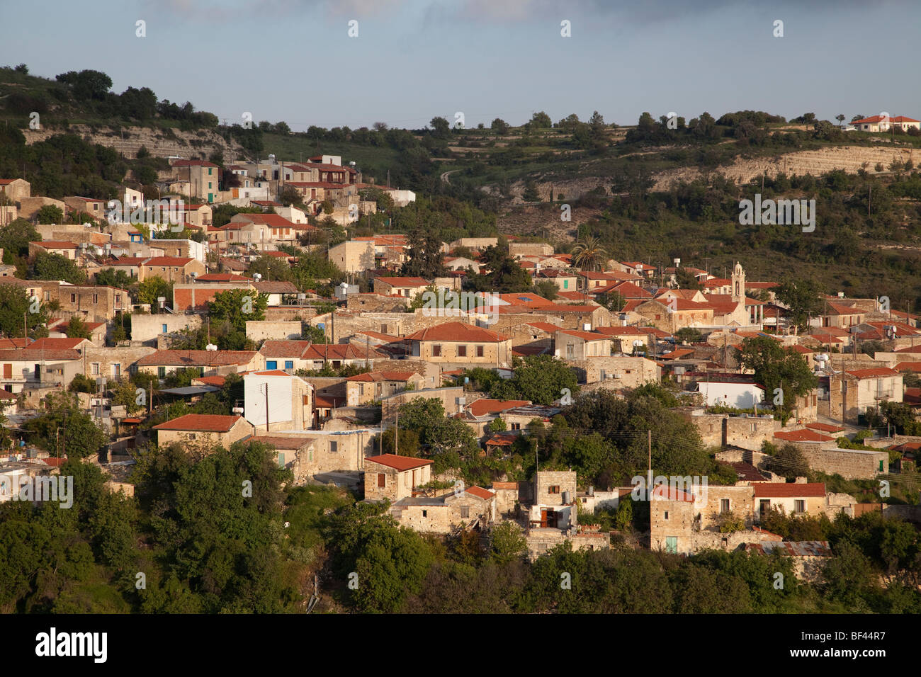 The village of Arsos in the Troodos Mountains Cyprus Stock Photo - Alamy