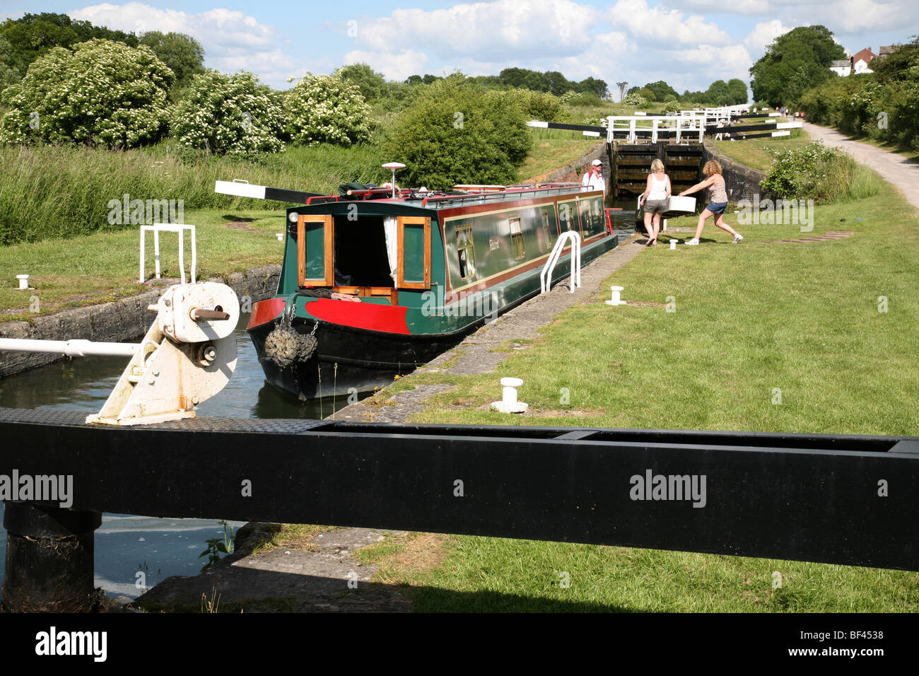Caen Hill Locks Devizes Wiltshire England Stock Photo - Alamy