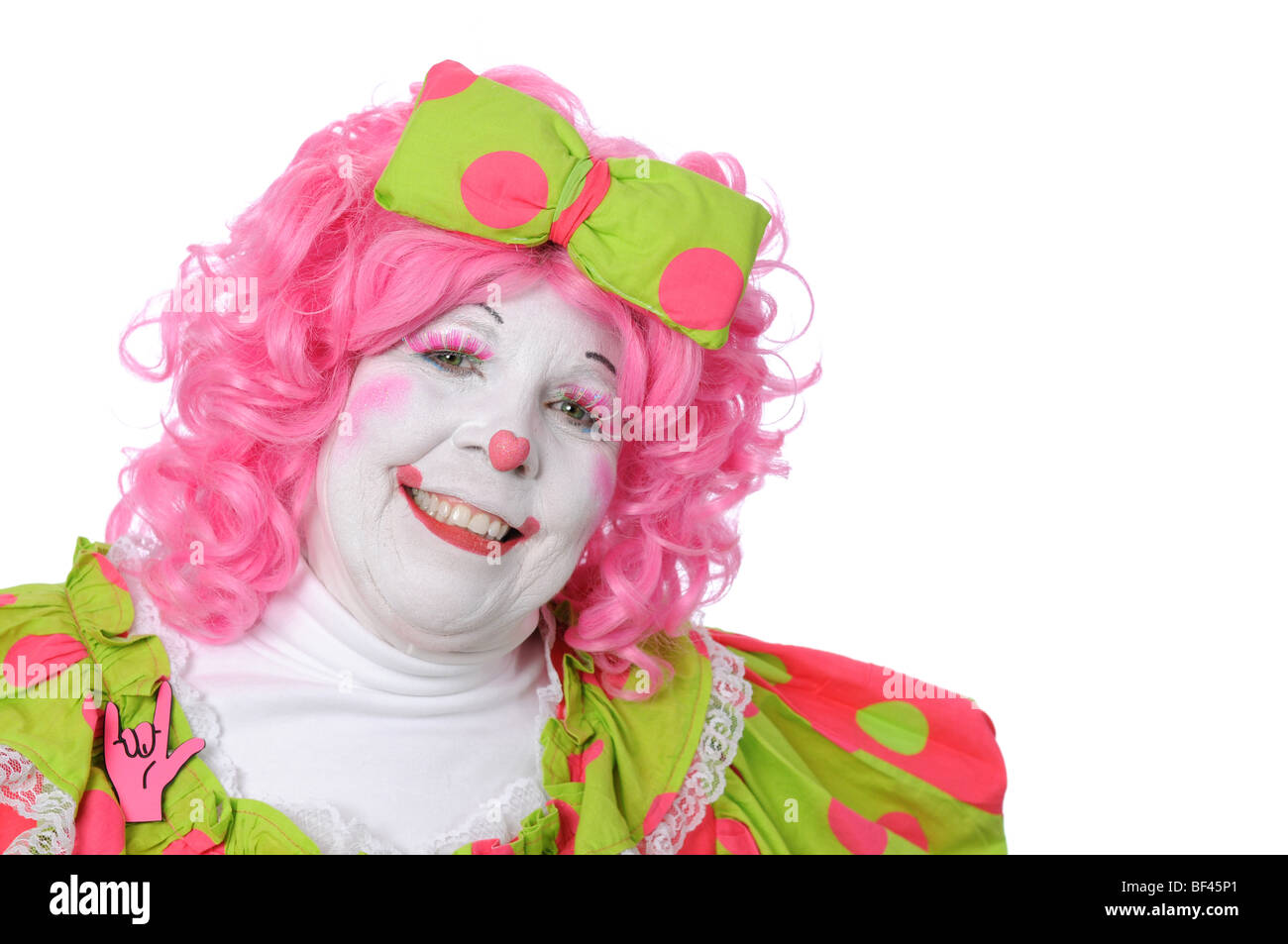 Portrait of clown smiling Stock Photo - Alamy