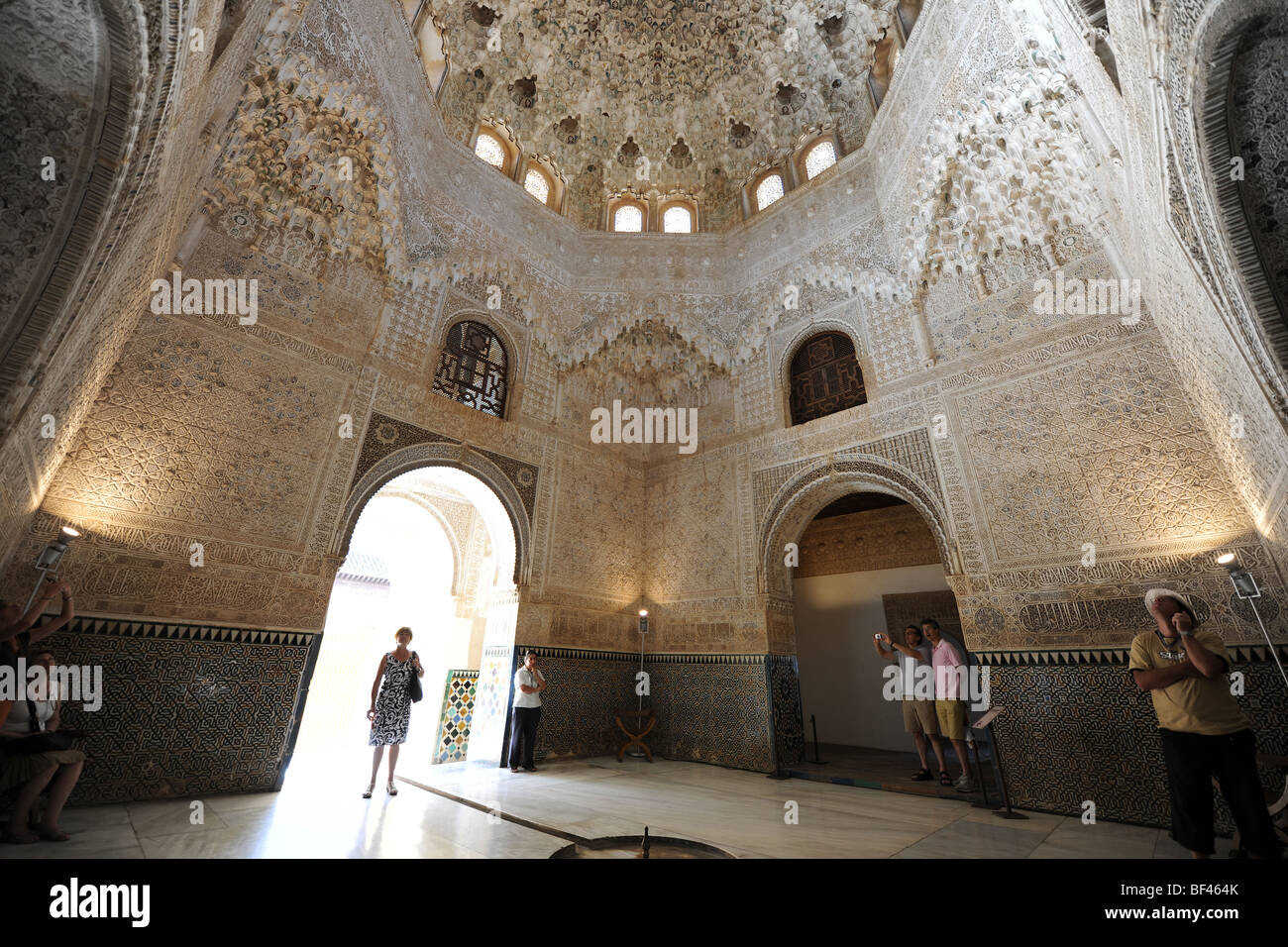 Cupola of Mocarabes, Hall of The Two Sisters, Courtyard of The Lions ...