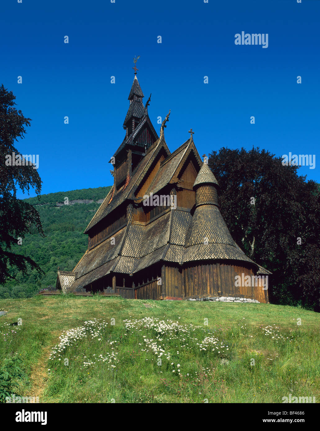 Hopperstad Stave Church Vik Norway Stock Photo - Alamy