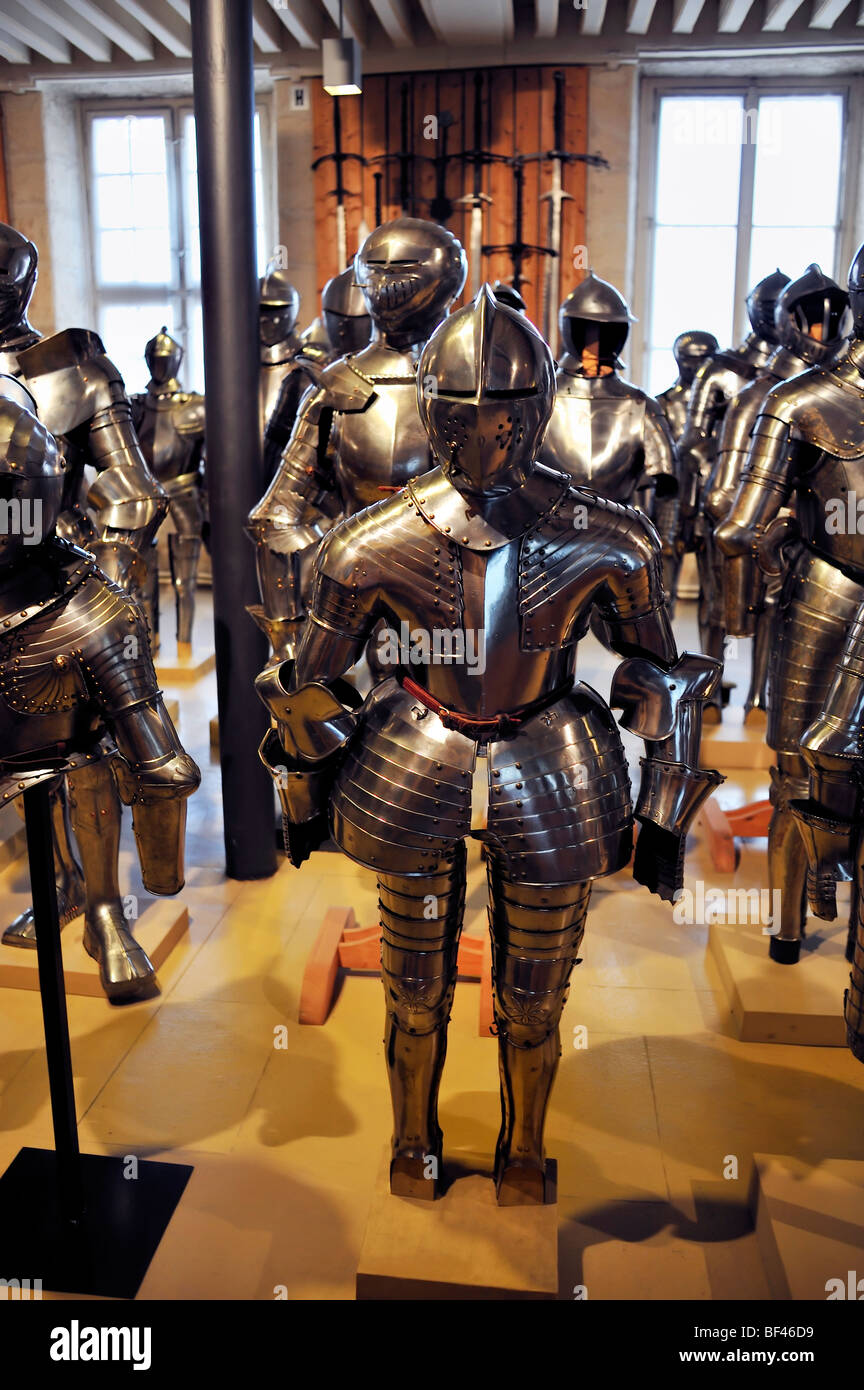 Paris, France - Inside, Invalides "Army Museum", Detail, Knight's Armor ...