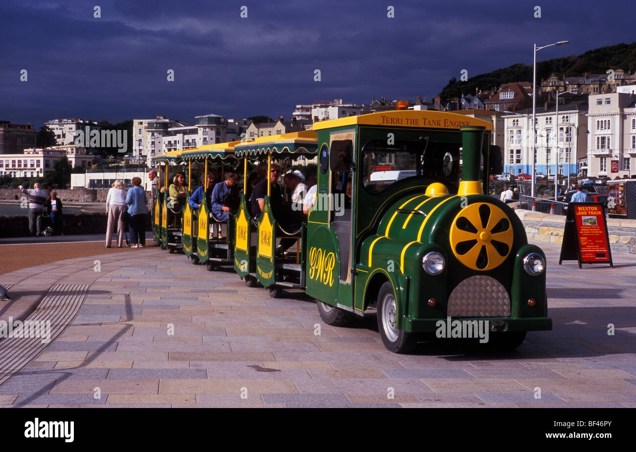 Tour train Weston Super Mare Somerset UK Stock Photo - Alamy