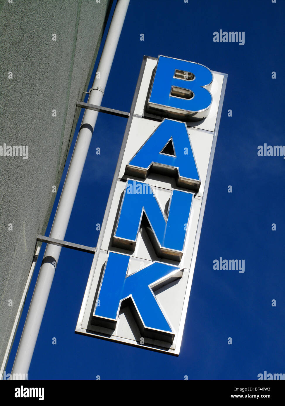 A generic sign for a bank Stock Photo - Alamy