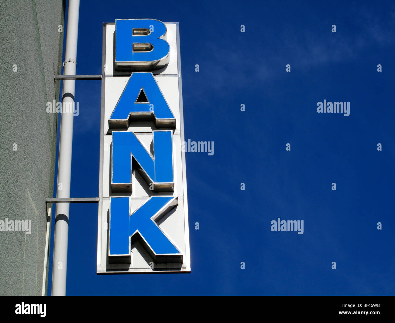 A generic sign for a bank Stock Photo - Alamy