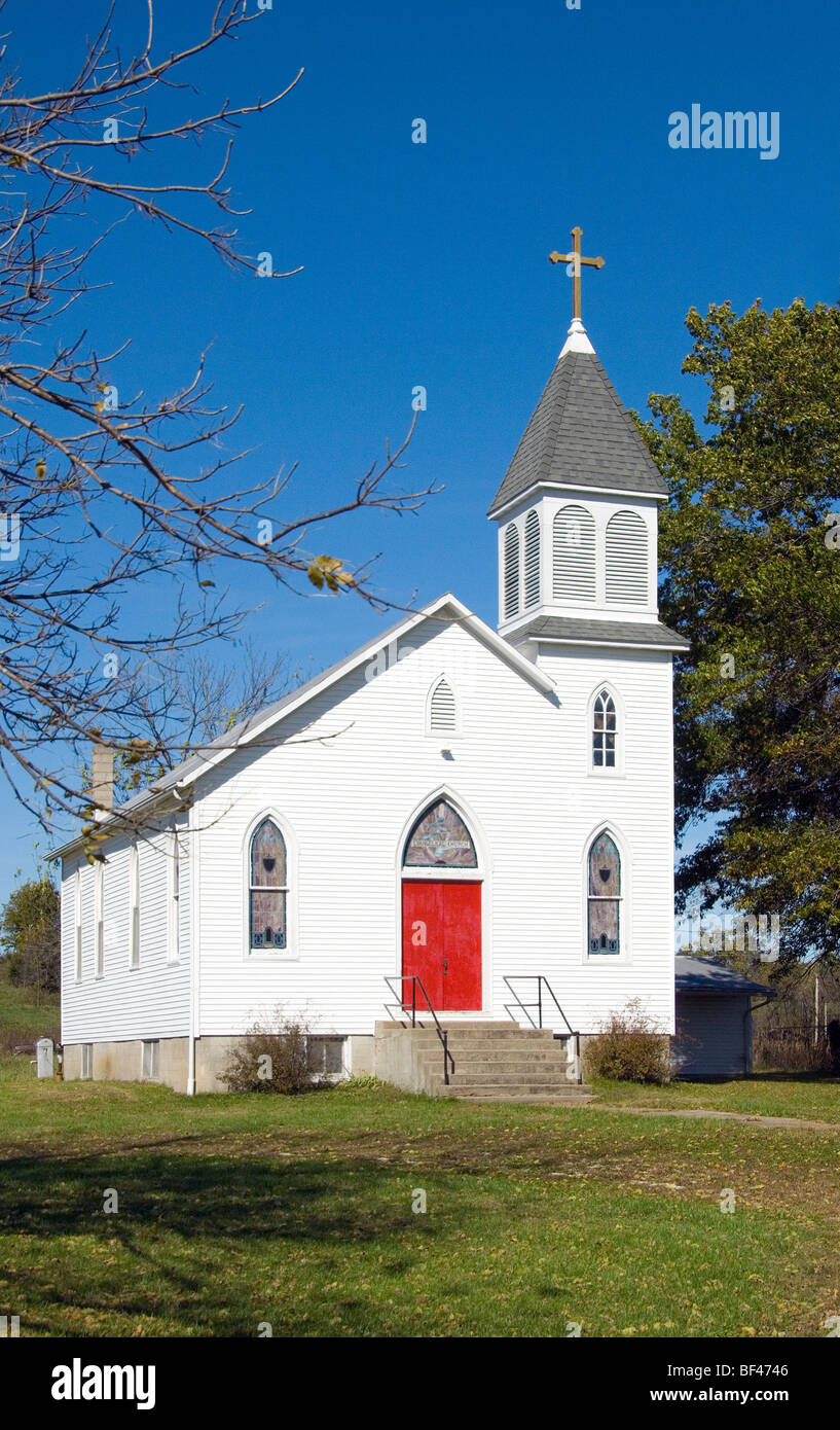 A small rural Christian church in the US Stock Photo - Alamy