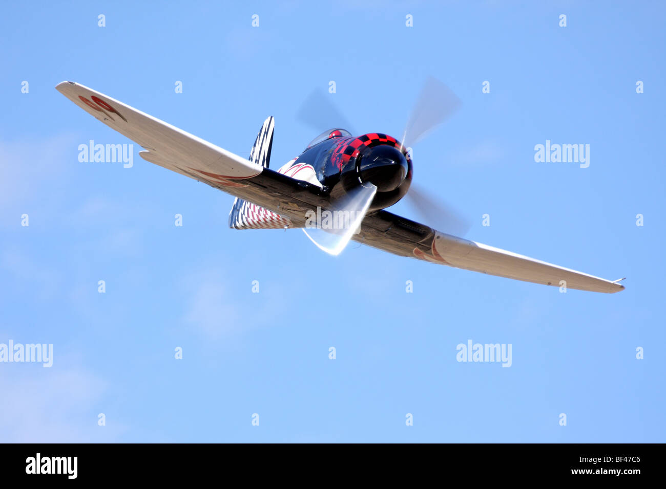 Shuttle Astronaut Robert "Hoot" Gibson pilots the Hawker Sea Fury Race ...