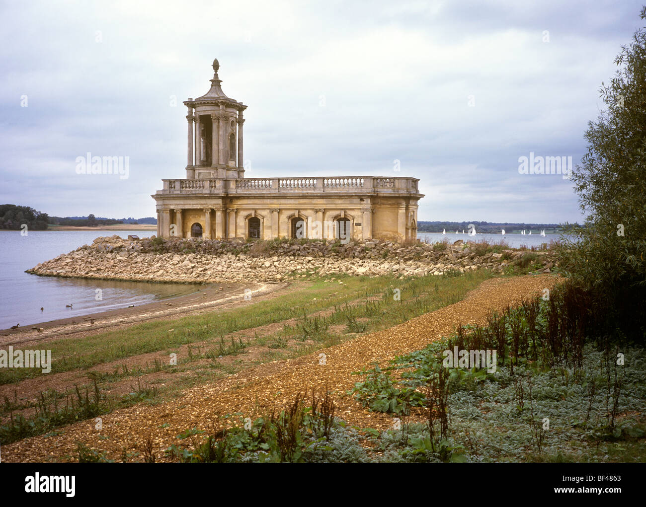 UK, England, Rutland, Normanton Church on Rutland Water Stock Photo - Alamy