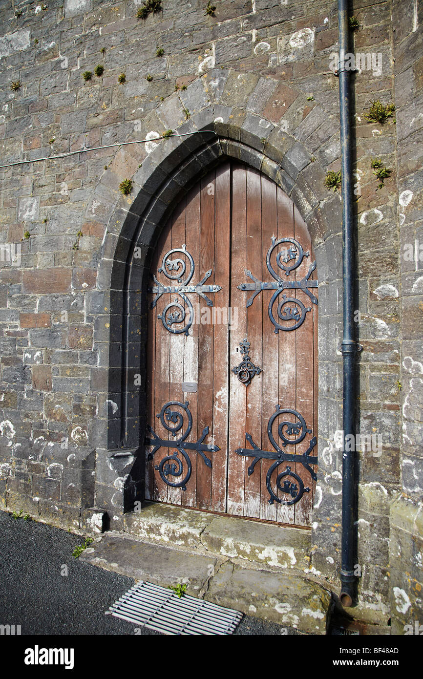 The Solid Door of the Church of the Holy Martyrs, Mathry, West Wales ...