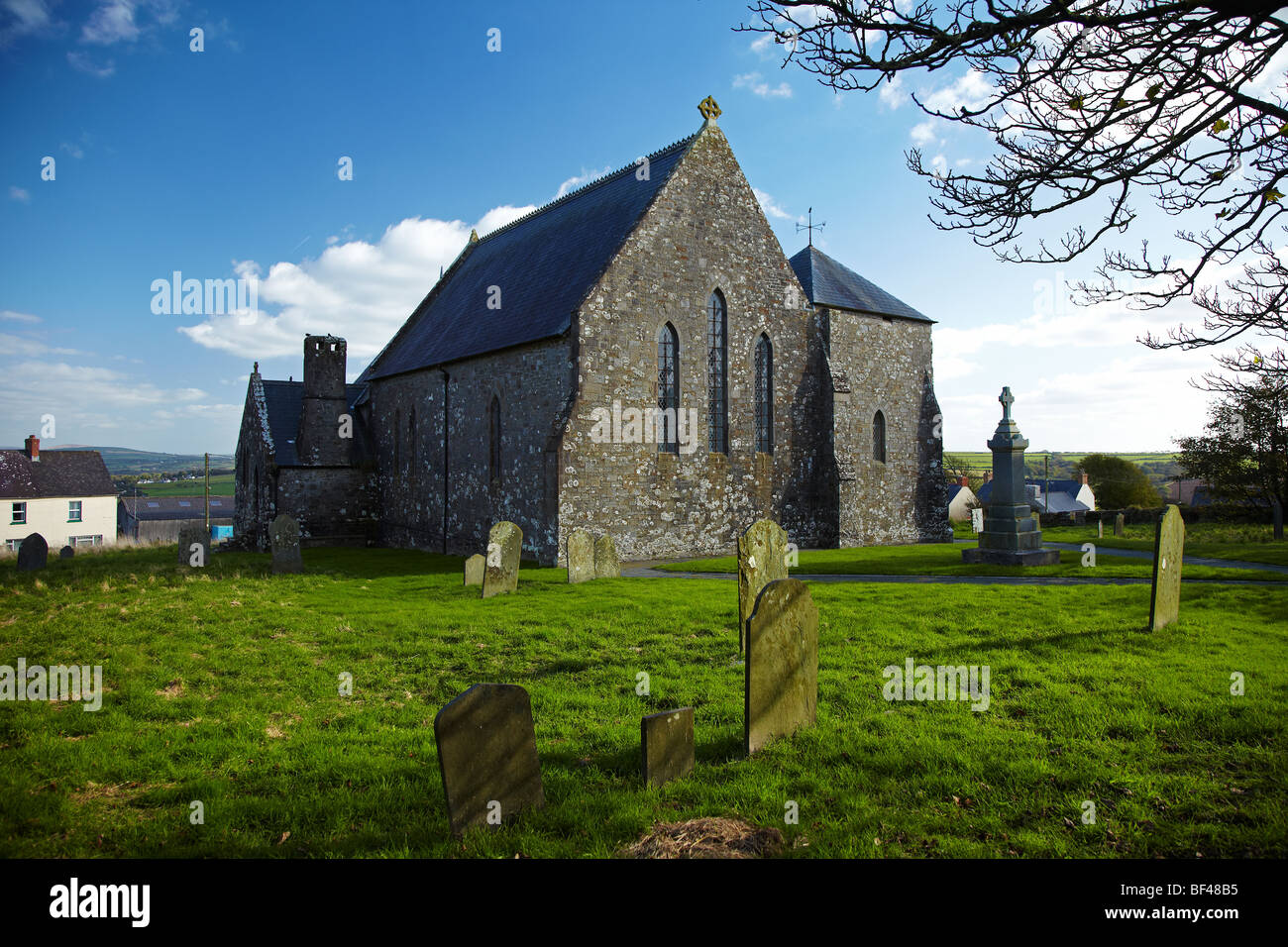 The Church of the Holy Martyrs, Mathry, West Wales, UK Stock Photo - Alamy