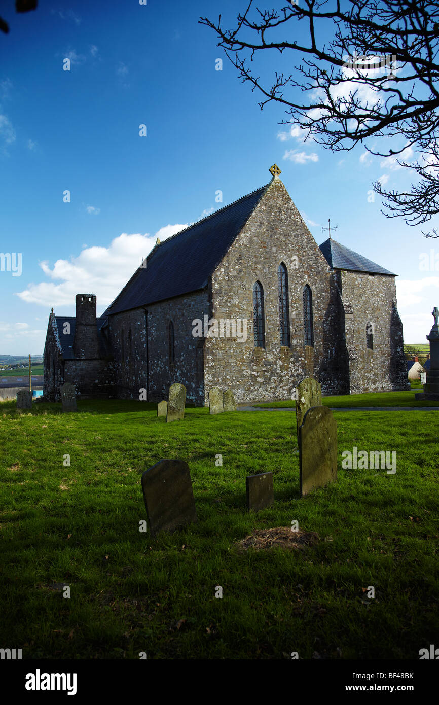 The Church of the Holy Martyrs, Mathry, West Wales, UK Stock Photo - Alamy