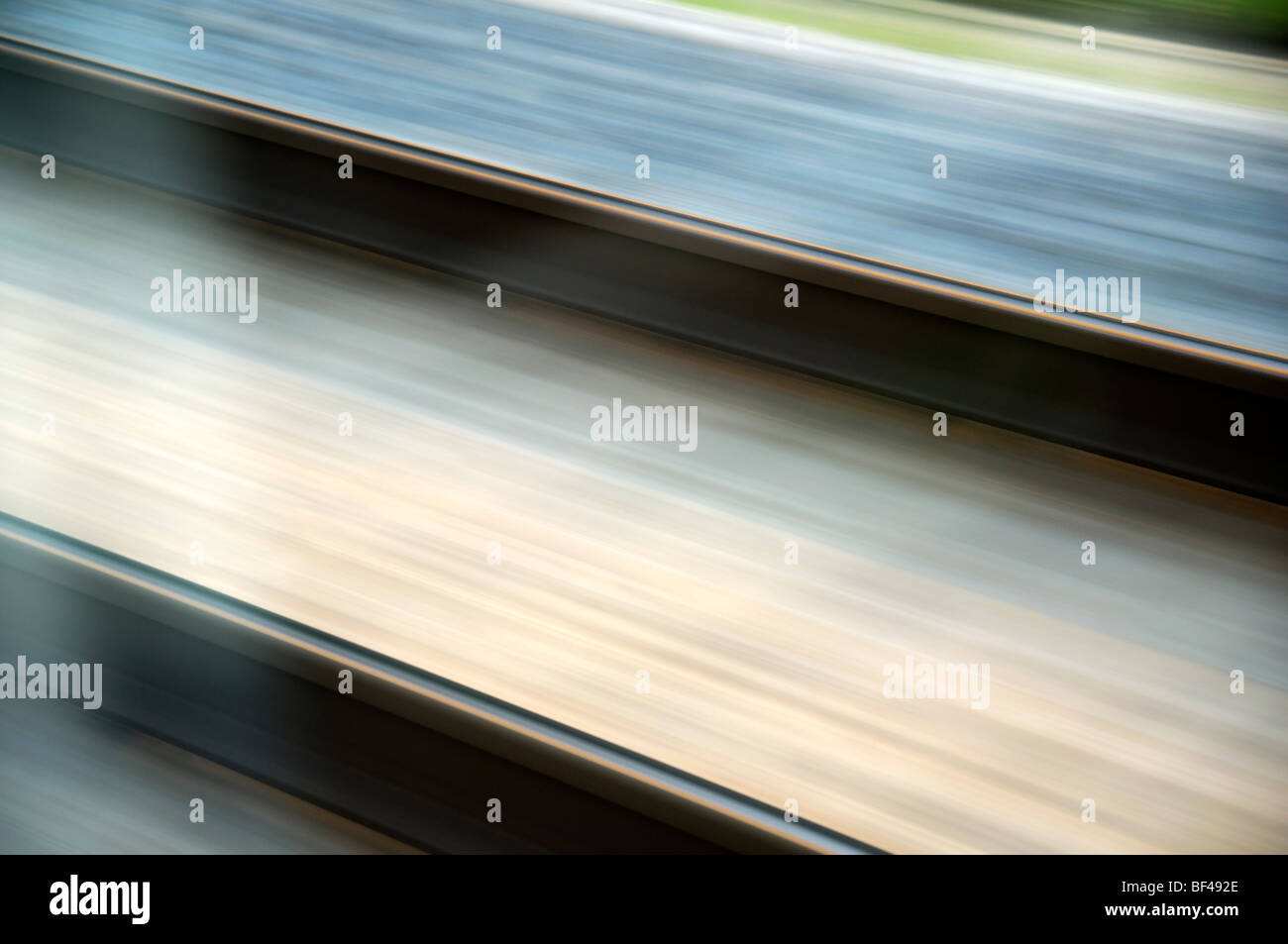 Korea Seoul KTX Express Train inside moving movement blur high speed ...