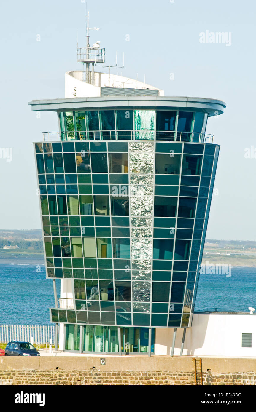 The impressive new Aberdeen Harbour shipping movement control Tower at ...
