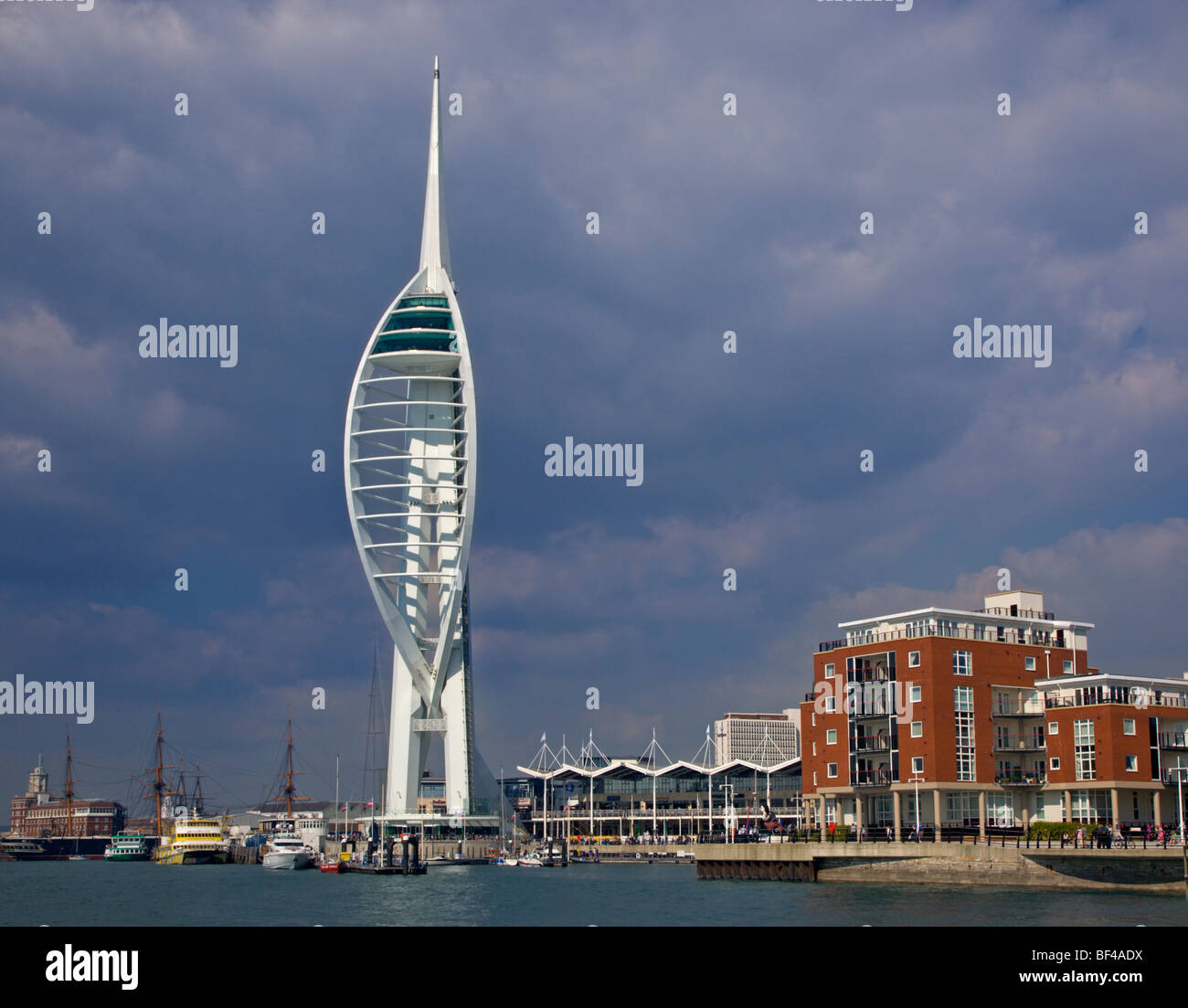 Spinnaker tower old ships hi-res stock photography and images - Alamy
