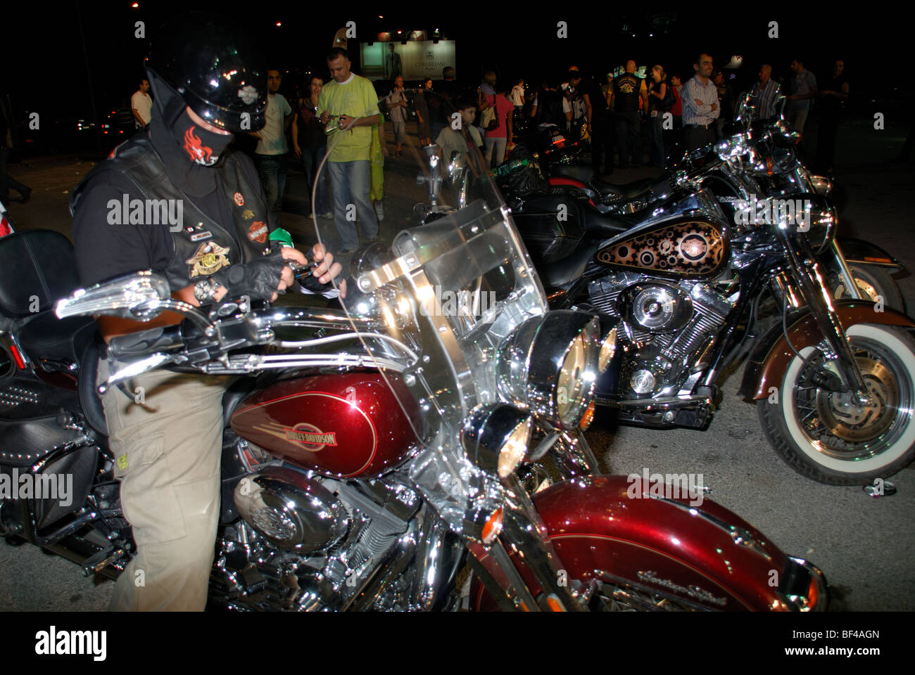 Harley Davidson owner group activity Beirut Lebanon Stock Photo - Alamy