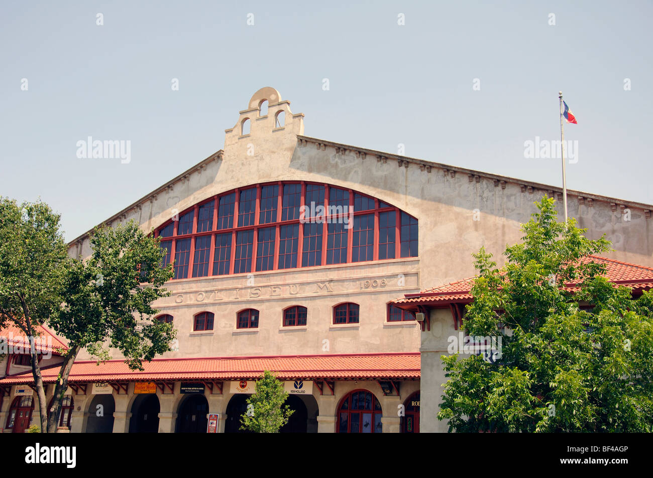 Rodeo Coliseum, Stockyards, Fort Worth Stock Photo - Alamy