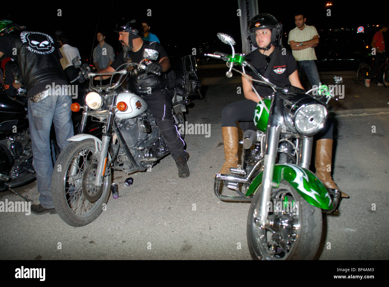 Harley Davidson owner group activity Beirut Lebanon Stock Photo - Alamy