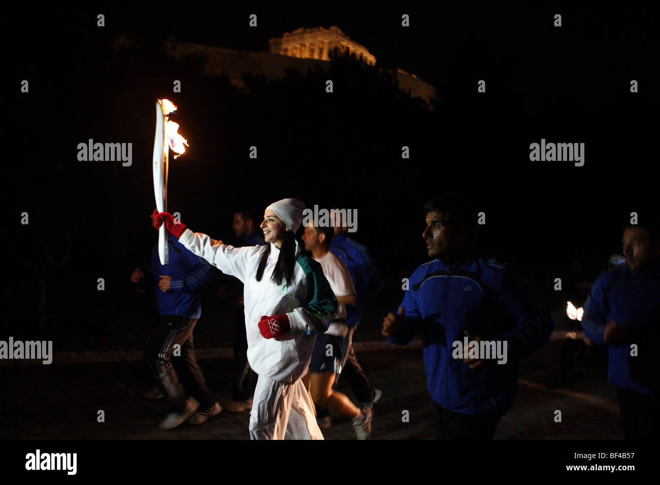 Olympic torch relay Stock Photo - Alamy