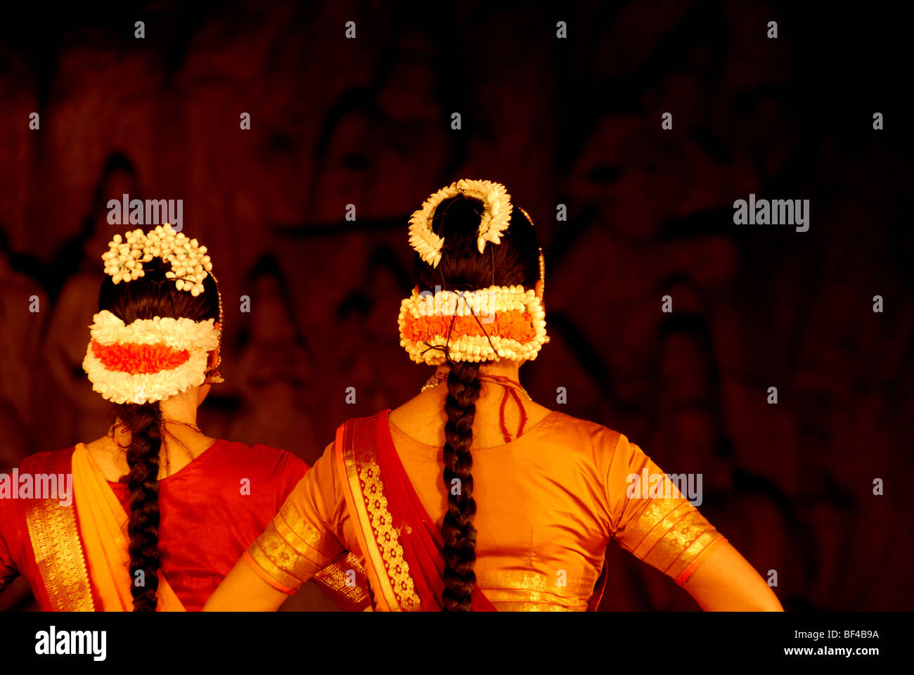 A indian Bharatanatyam dancer during a classical indian dance festival ...