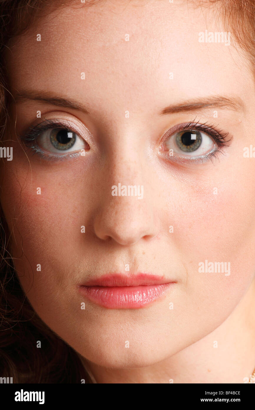 Closeup close up close up face head shot headshot hi-res stock ...