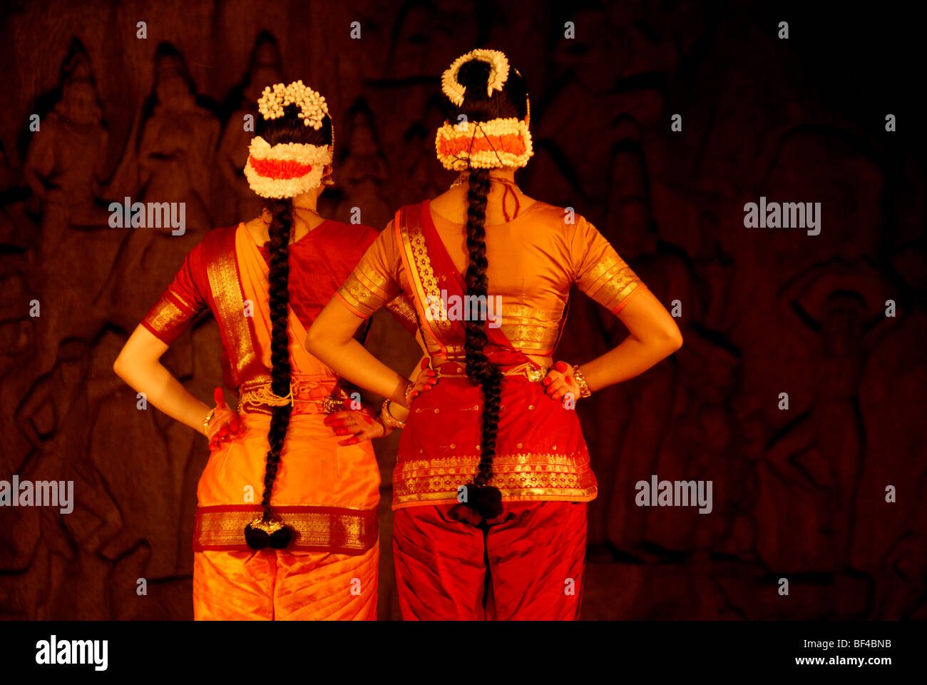 A indian Bharatanatyam dancer during a classical indian dance festival ...
