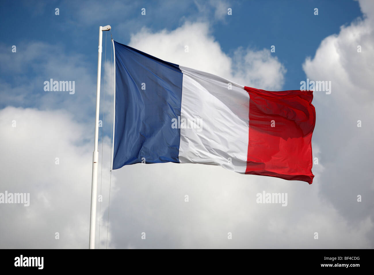 The Tricolor national flag of France Stock Photo - Alamy