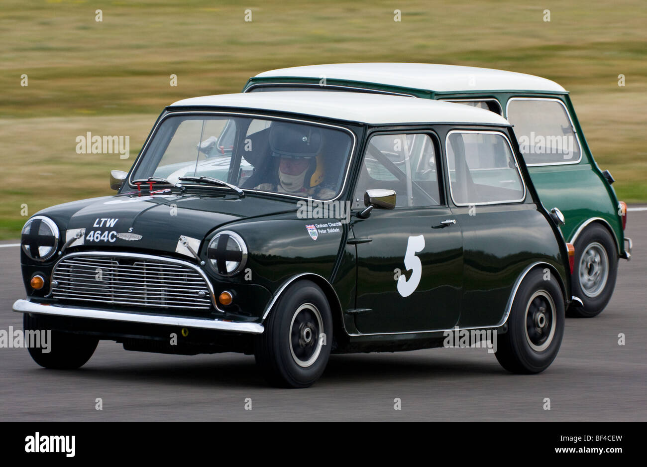 1965 Austin Mini Cooper S with driver Peter Baldwin at the 2009 ...