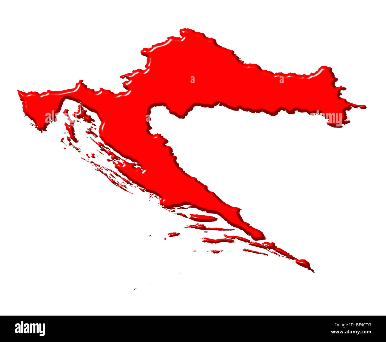 Map of croatia map hi-res stock photography and images - Alamy
