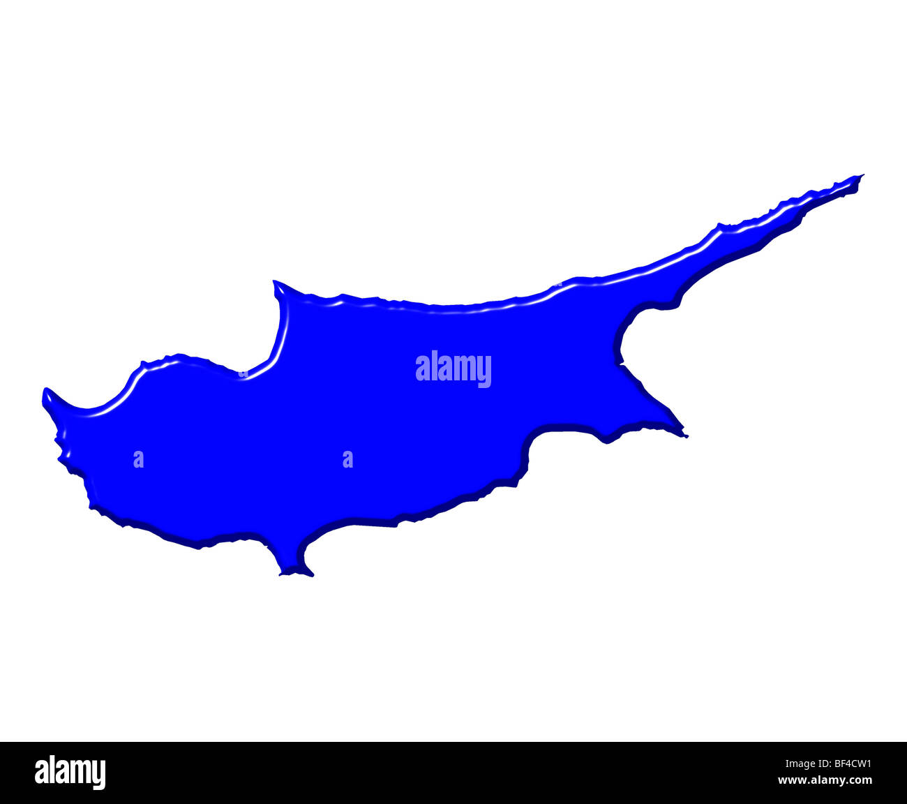 Cyprus country map hi-res stock photography and images - Alamy