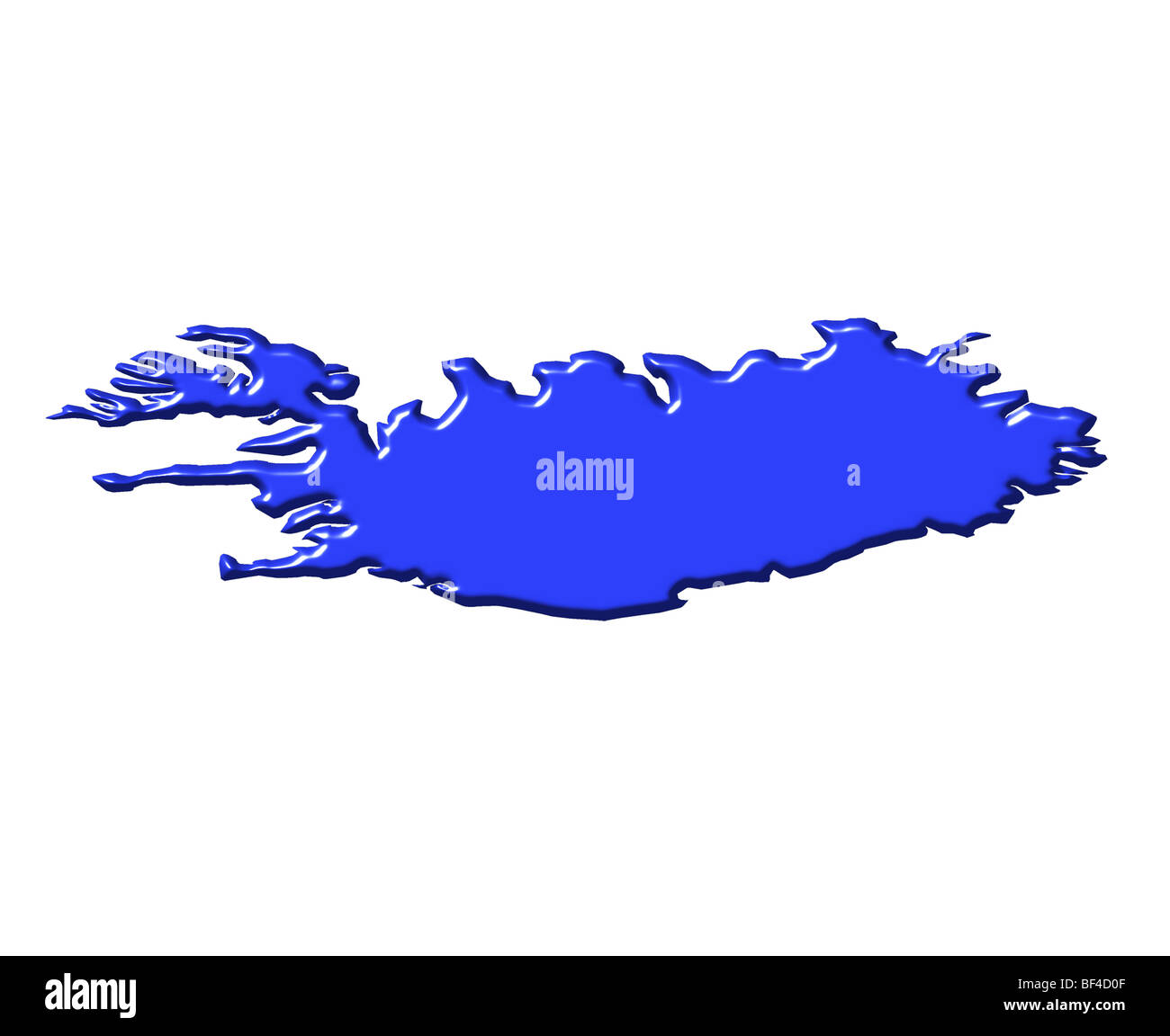 Iceland country map hi-res stock photography and images - Alamy